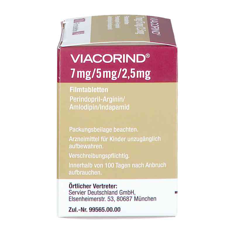 Viacorind 7 mg/5 mg/2,5 mg Filmtabletten 100 stk