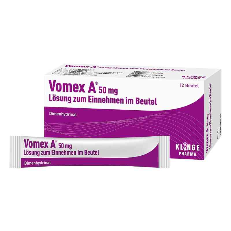Vomex A 50 mg Lösung zur, zum einnehmen im Beutel 12 stk