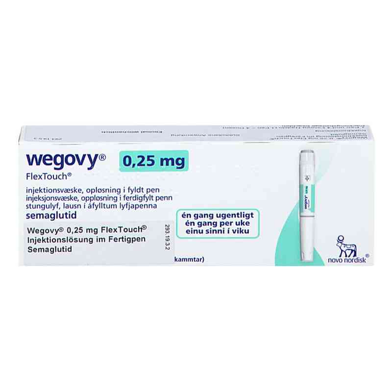 Wegovy 0,25 Mg Flextouch Injektionslösung fertigpen 1X1.5 ml