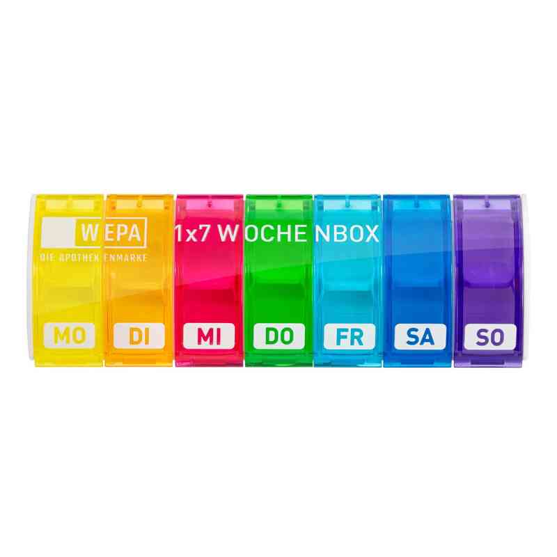 Wepa 1x7 Wochenbox UV-Schutz+ Regenbogen 1 stk