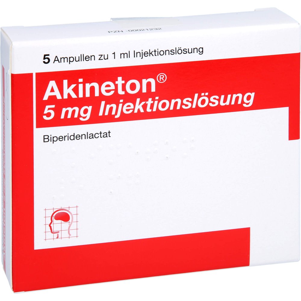 Akineton 5 mg/ml Injektions-/infusionslösung 5X1 ml