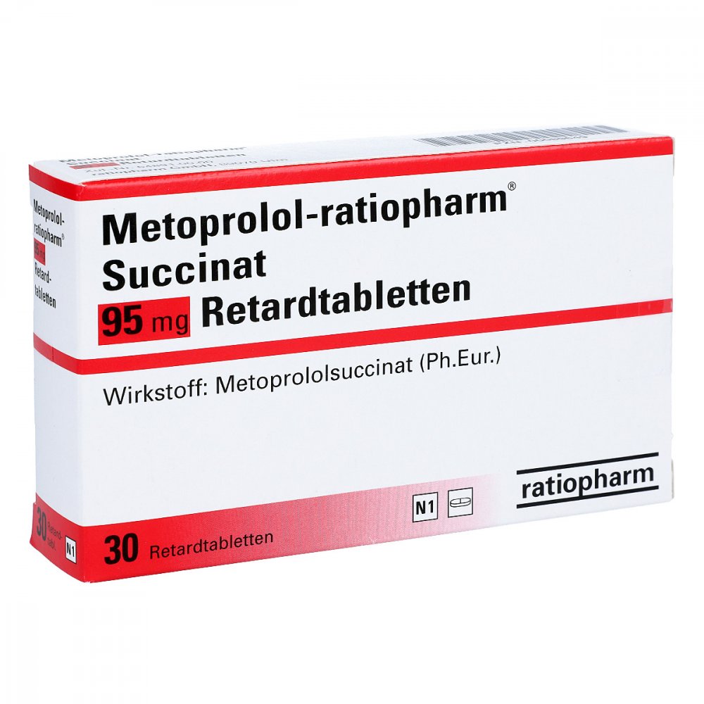Metoprolol-ratiopharm Succinat 95mg 30 stk günstig bei apo.com
