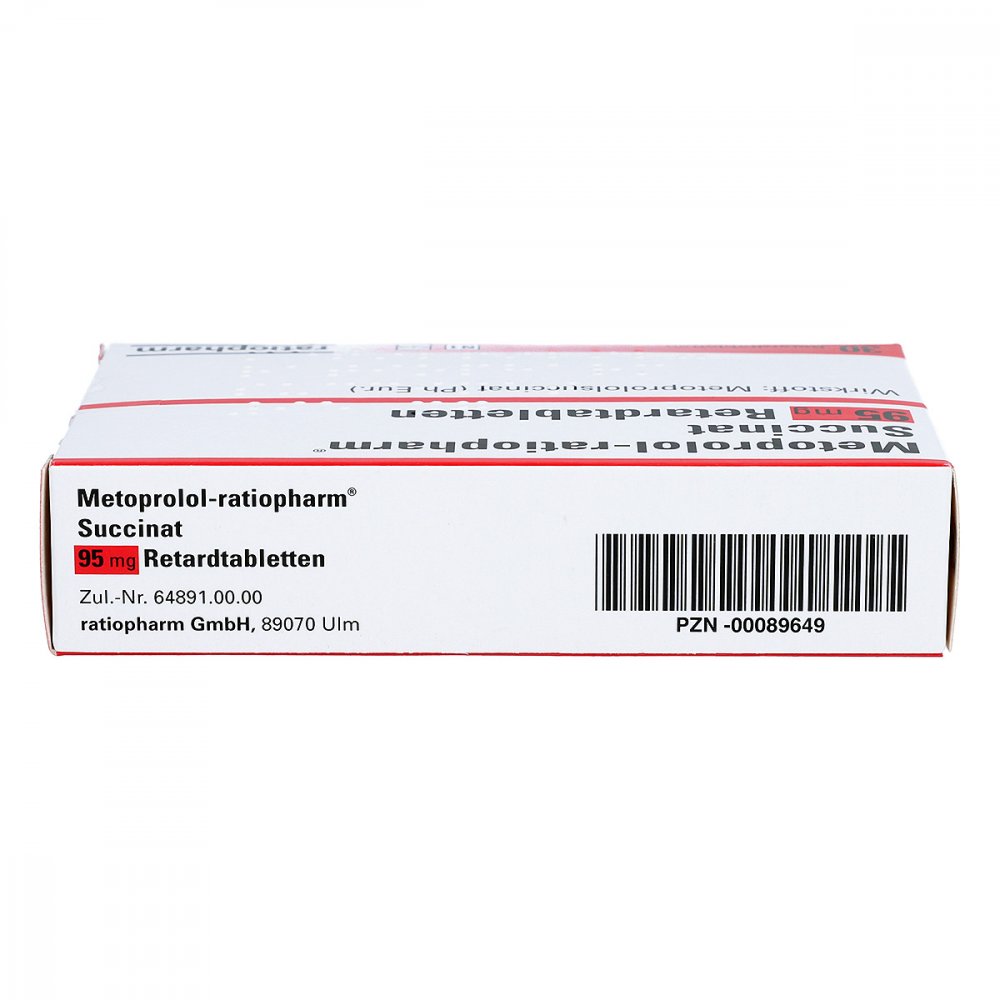 Metoprolol-ratiopharm Succinat 95mg 30 stk günstig bei apo.com