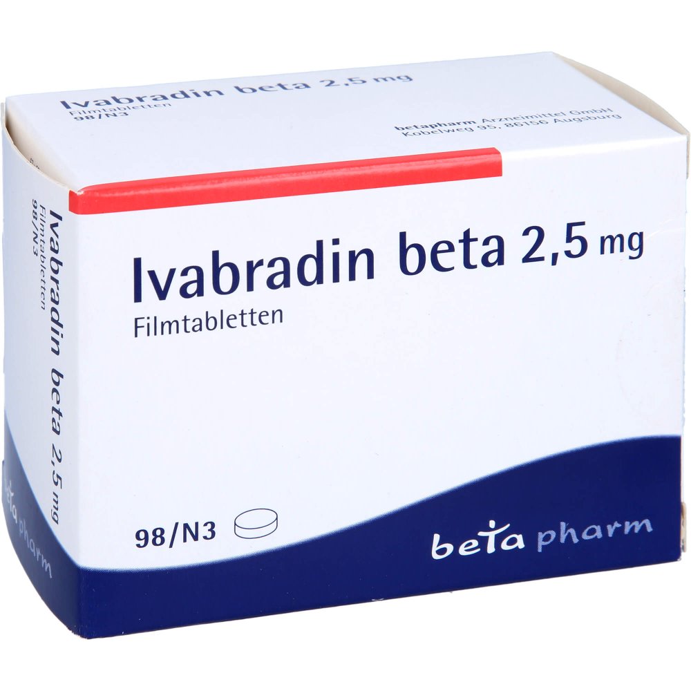 Ivabradin beta 2,5 mg Filmtabletten 98 stk günstig bei apo.com
