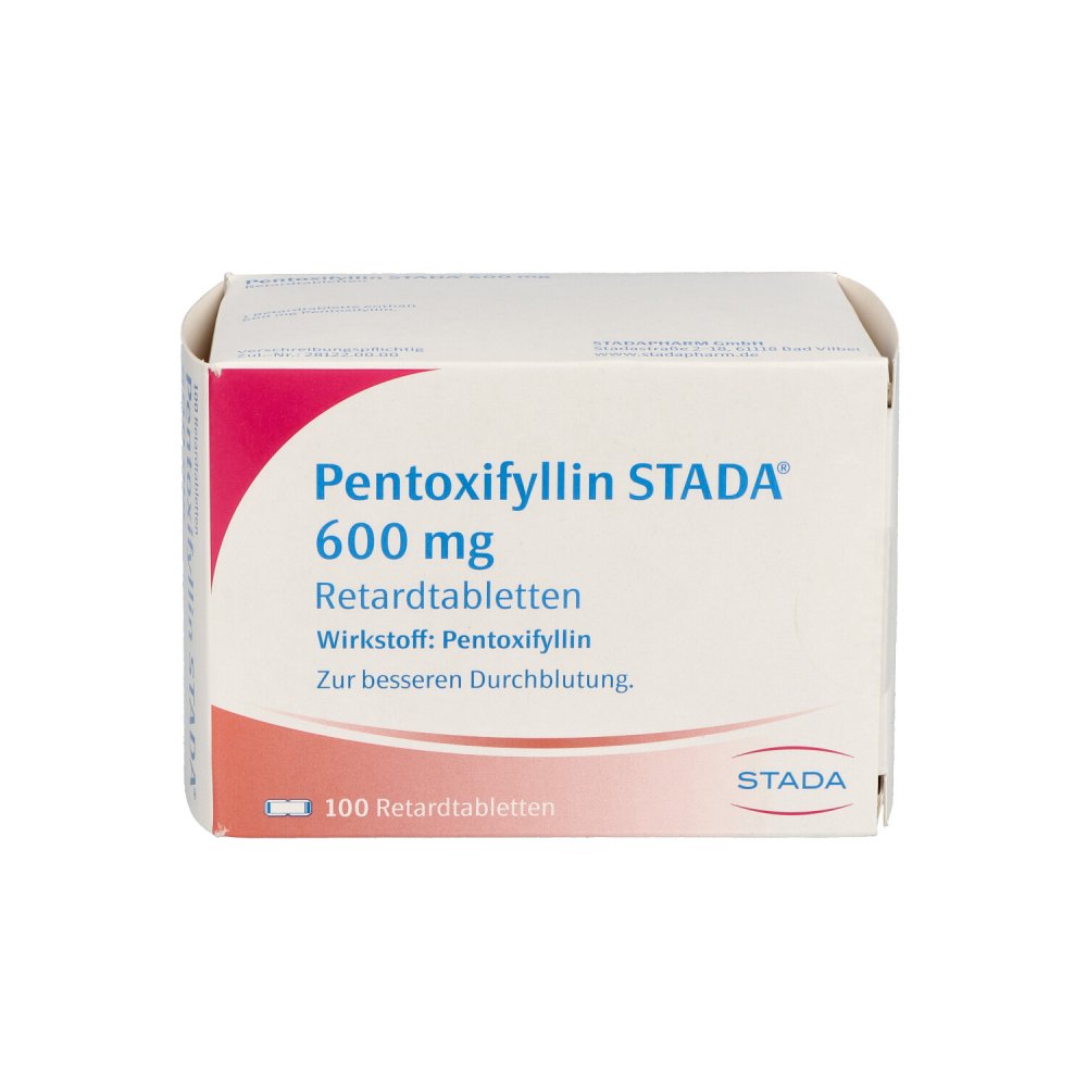 Pentoxifyllin Stada 600 mg retard Tabletten 100 stk
