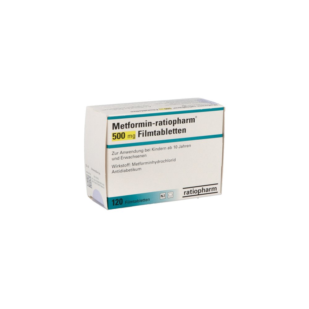 Metformin-ratiopharm 500 mg Filmtabletten 120 stk