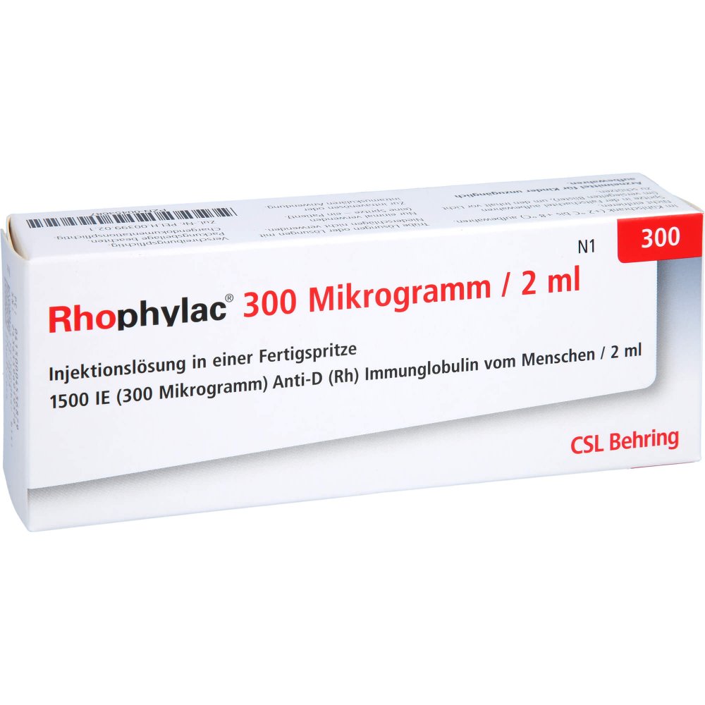 Rhophylac 300 Fertigspritzen 1X2 ml günstig bei apo.com
