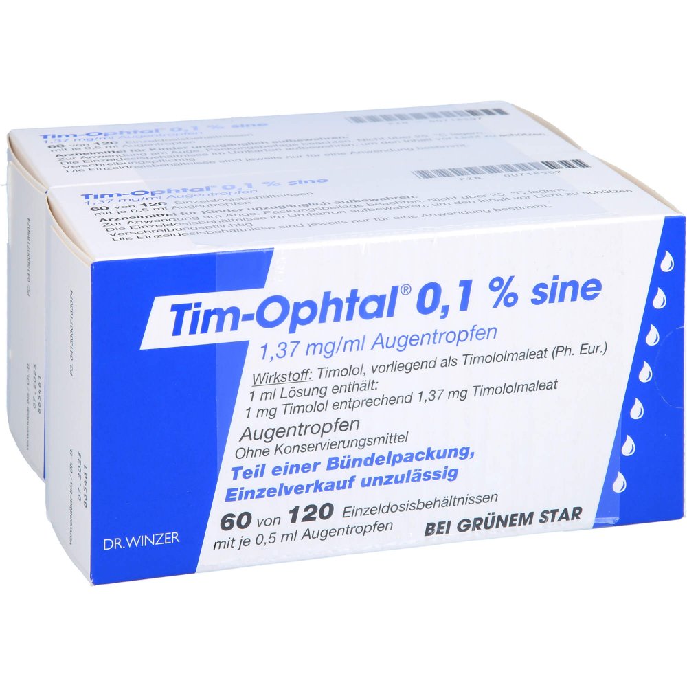 Tim-Ophtal 0,1% sine Augentropfen 0,5ml 120X0.5 ml