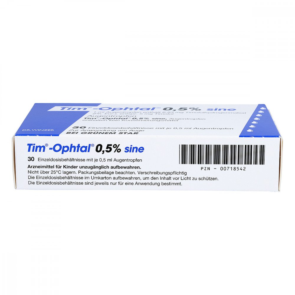 Tim-Ophtal 0,5% sine Augentropfen 0,5ml 30X0.5 ml