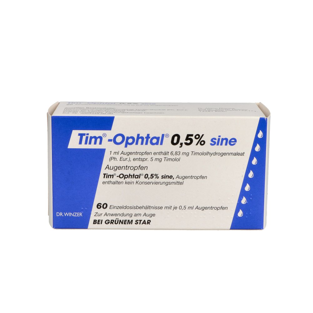 Tim-Ophtal 0,5% sine Augentropfen 0,5ml 60X0.5 ml