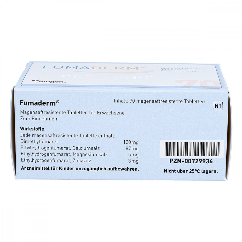 Fumaderm magensaftresistente Tabletten 70 stk