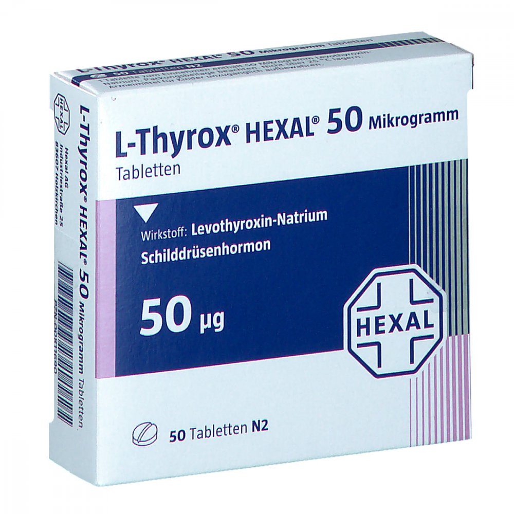 L-Thyrox HEXAL 50μg 50 stk günstig bei apo.com
