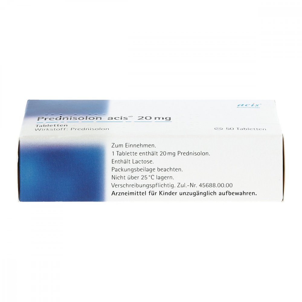 Prednisolon Acis 20 mg Tabletten 50 stk günstig bei apo.com