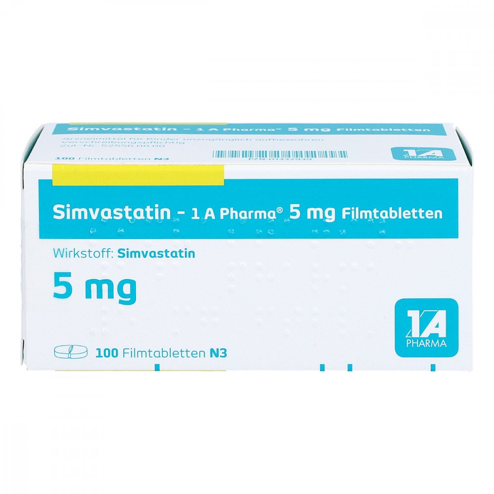 Simvastatin-1A Pharma 5mg 100 stk günstig bei apo.com