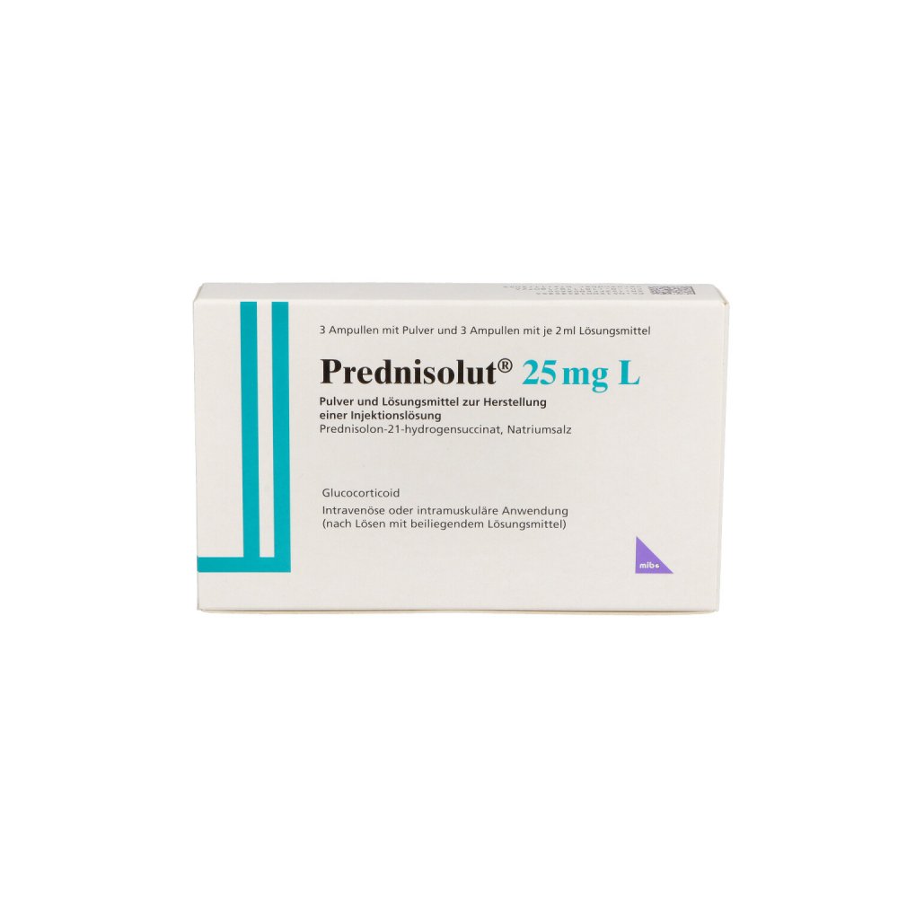Prednisolut 25 mg L Plv.u.lm.z.h.e.injektionslsg. 3 stk