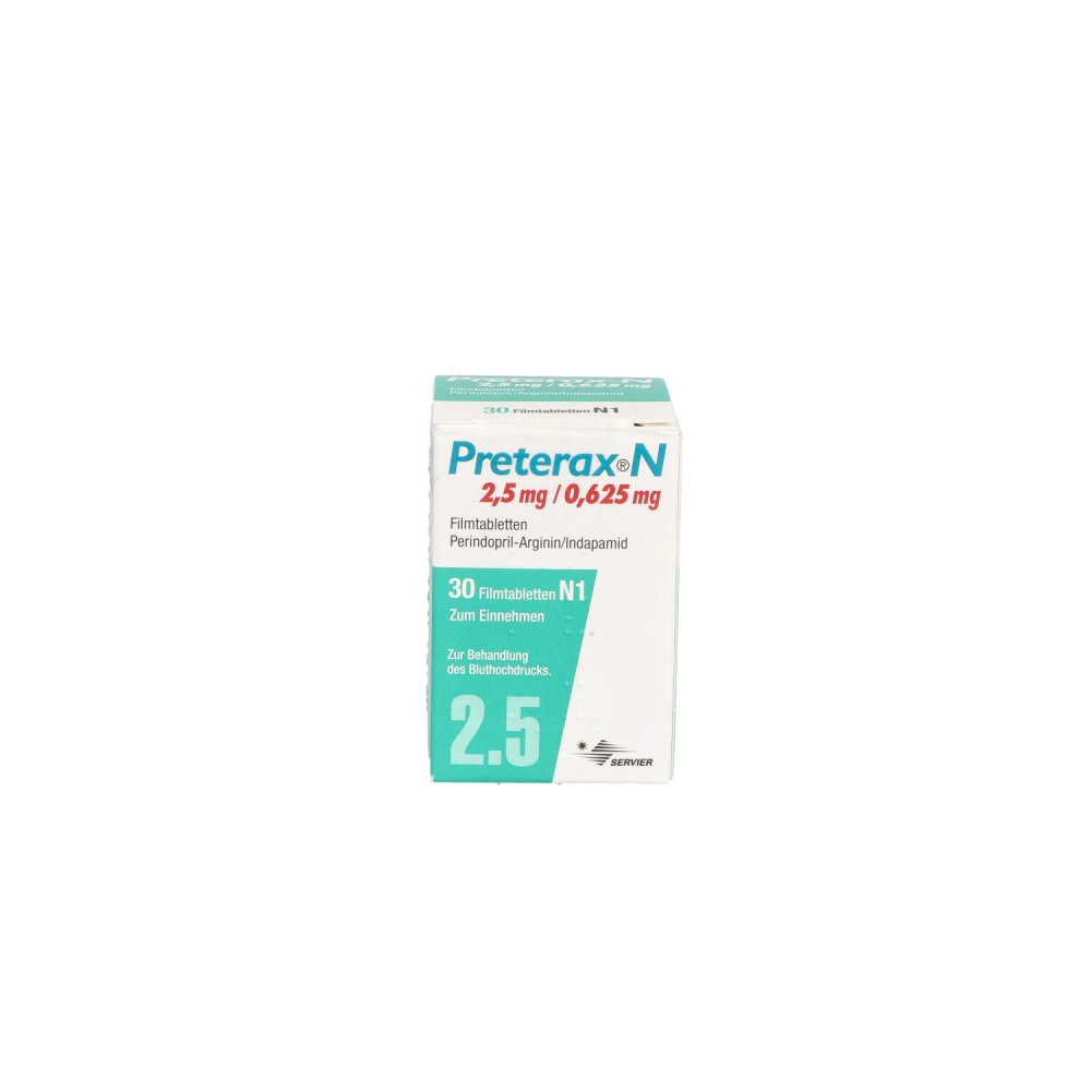 Preterax N 2,5 mg/0,625 mg Filmtabletten 30 stk