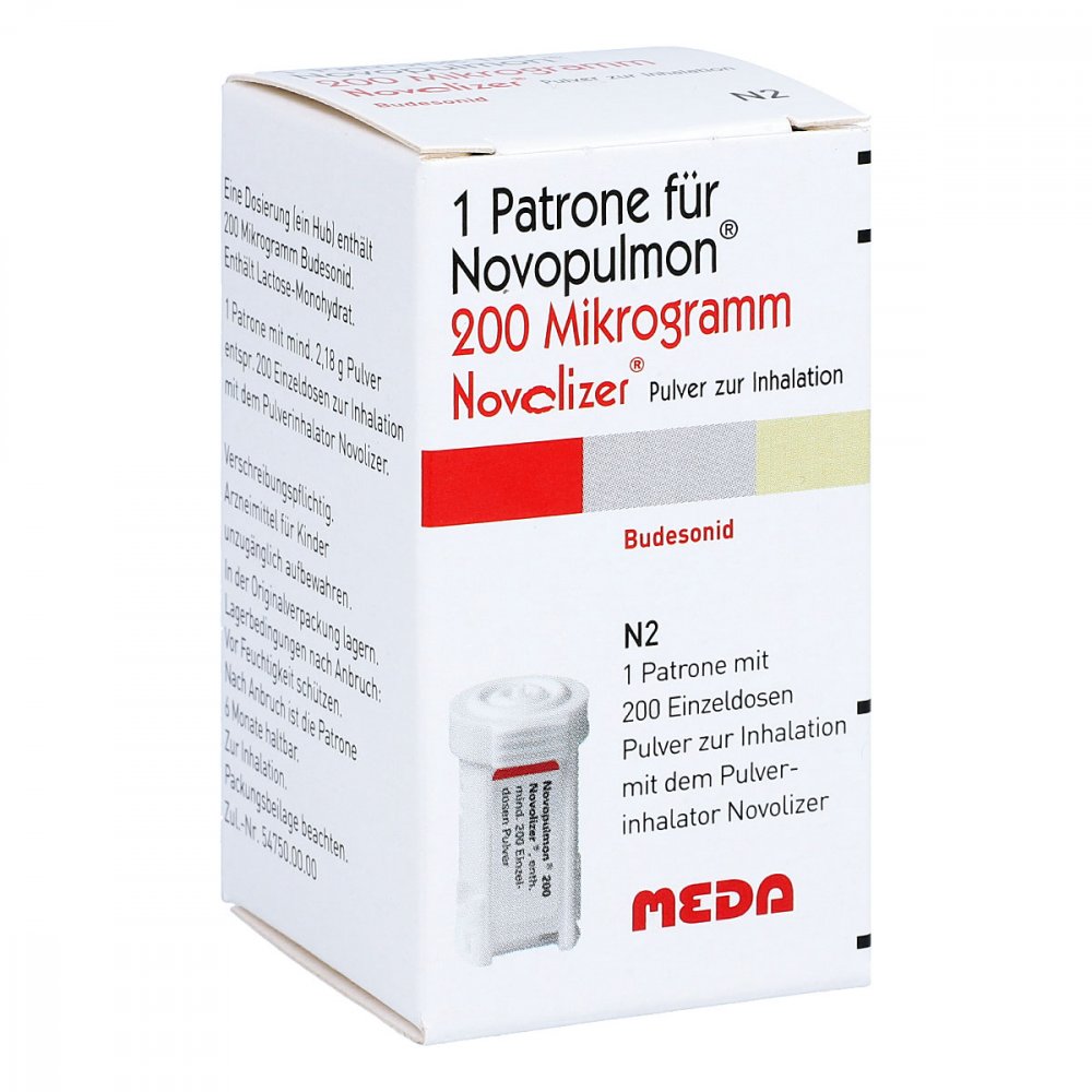 Novopulmon 200 [my]g Novolizer Patrone 1x200 Ed 1X200 stk