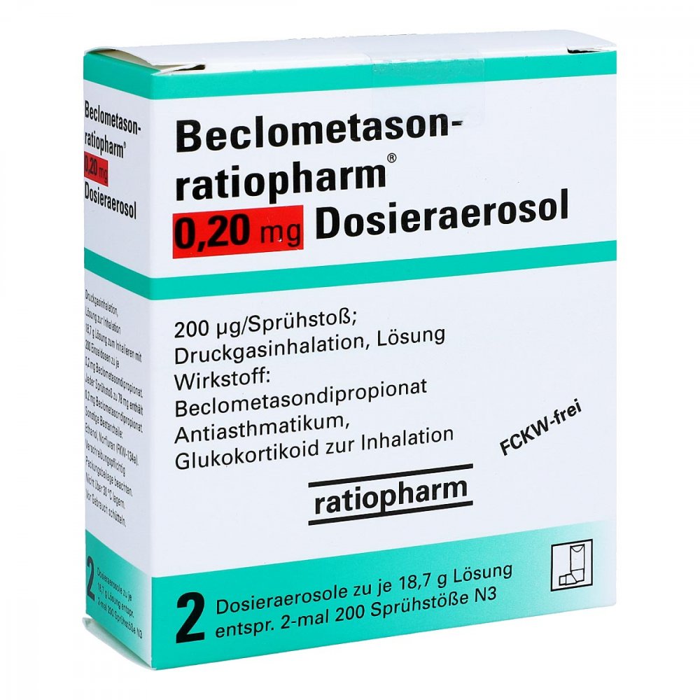 Beclometason-ratiopharm 0,20mg 2 stk günstig bei apo.com