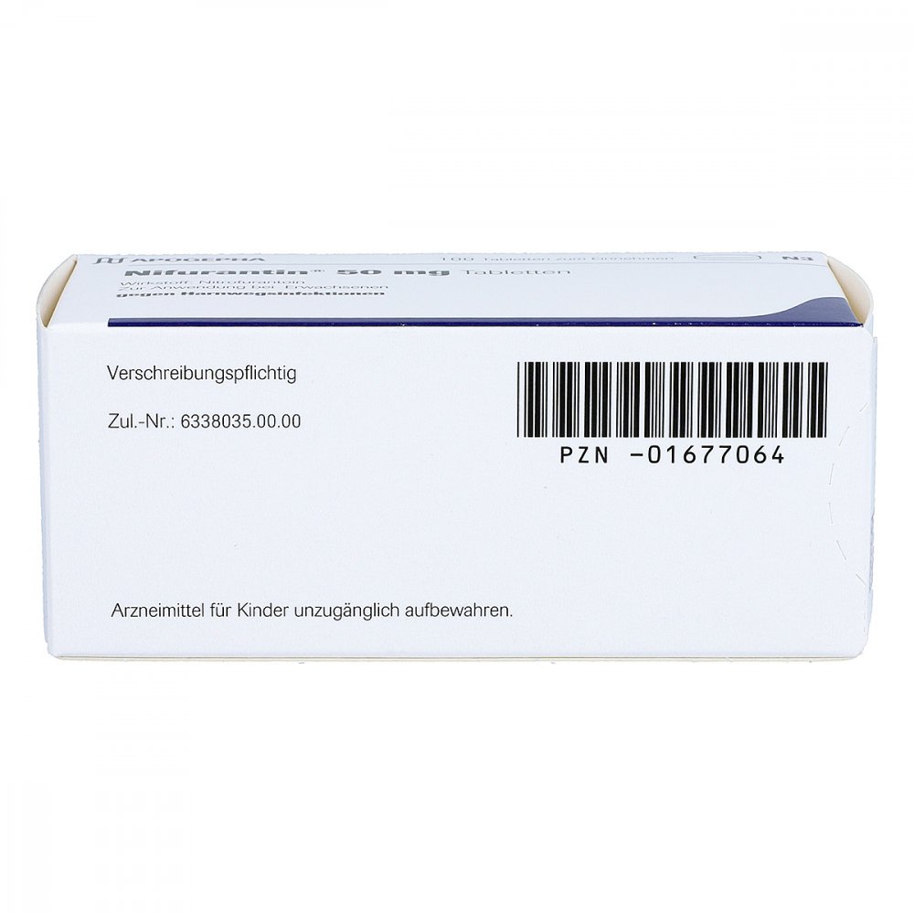 Nifurantin 50 mg Tabletten 100 stk günstig bei apo.com