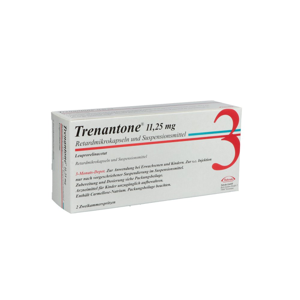 Trenantone 11,25 mg 2-kammerspr.ret.mikrokps.u.sus 2 stk