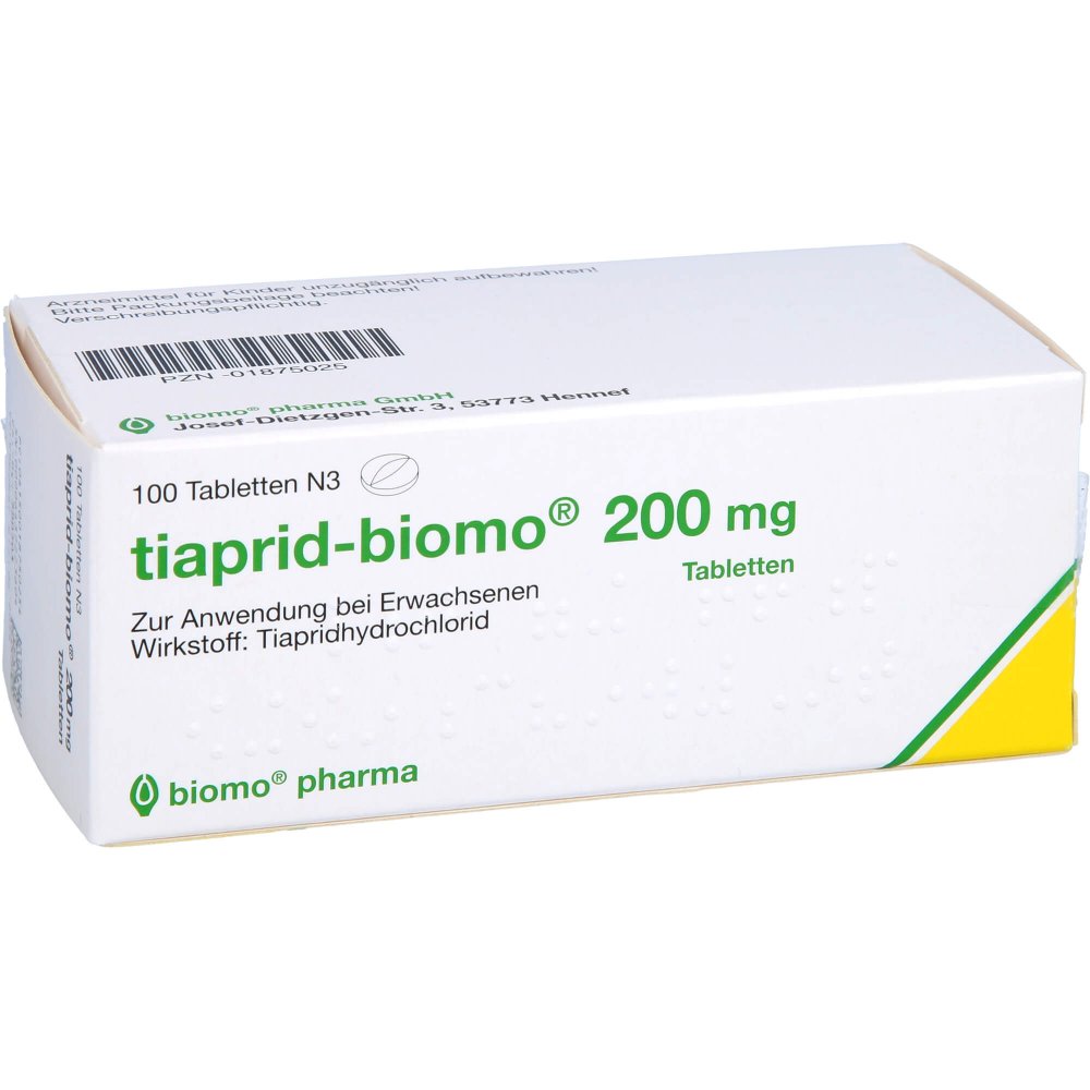 Tiaprid biomo 200 mg Tabletten 100 stk günstig bei apo.com