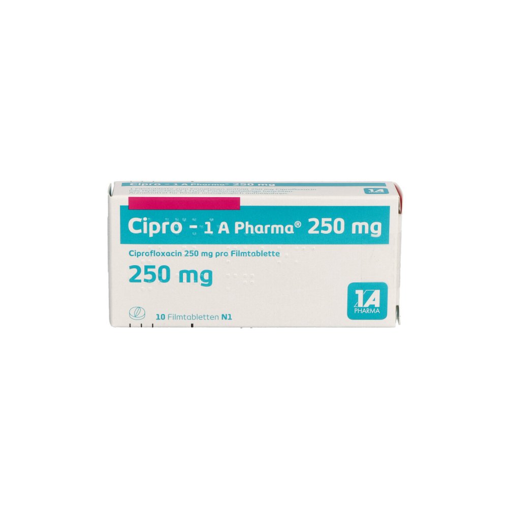 Cipro-1A Pharma 250mg 10 stk günstig bei apo.com