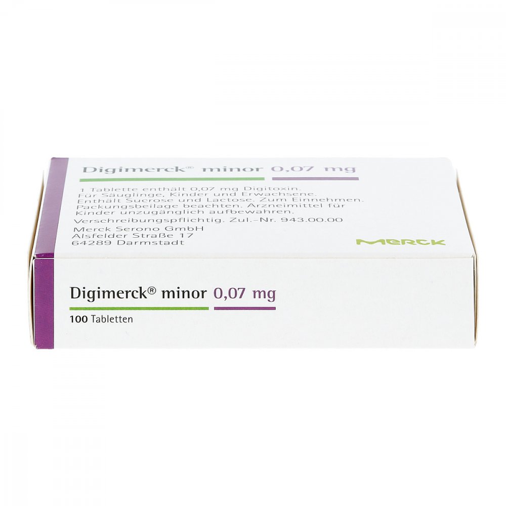 Digimerck minor 0,07 mg Tabletten 100 stk günstig bei apo.com