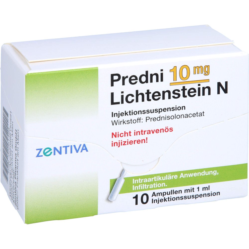 Predni 10 mg Lichtenstein N Kristallsuspension ampullen 10X1 ml