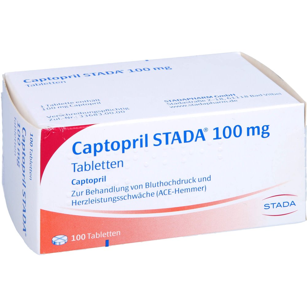 Captopril STADA 100mg 100 stk günstig bei apo.com