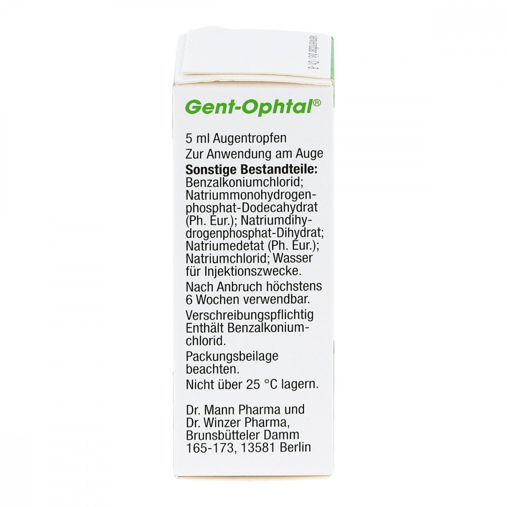 Gent Ophtal Augentropfen 5 ml günstig bei apo.com
