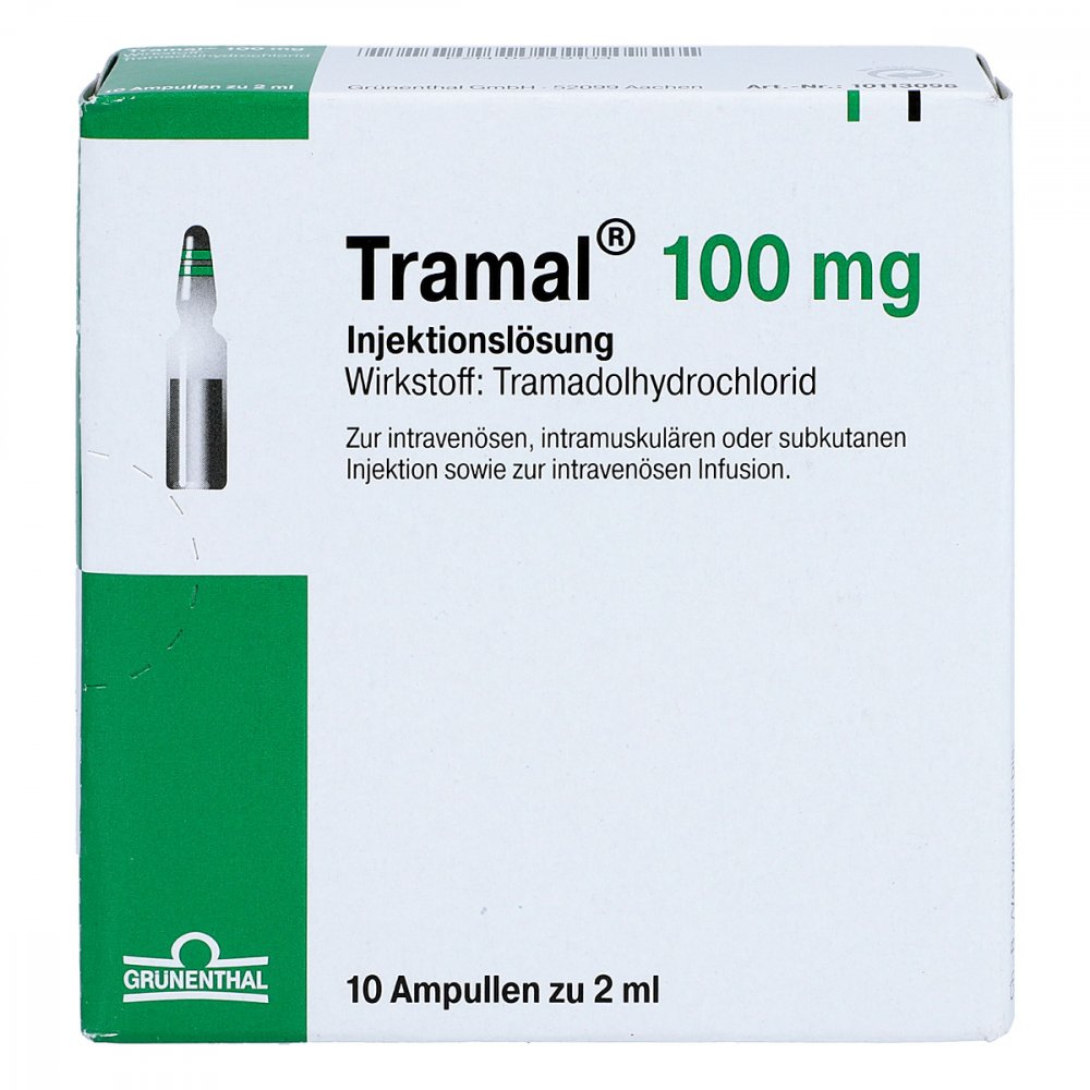 Tramal 100 mg Injektions-/infusionslösung 10 stk