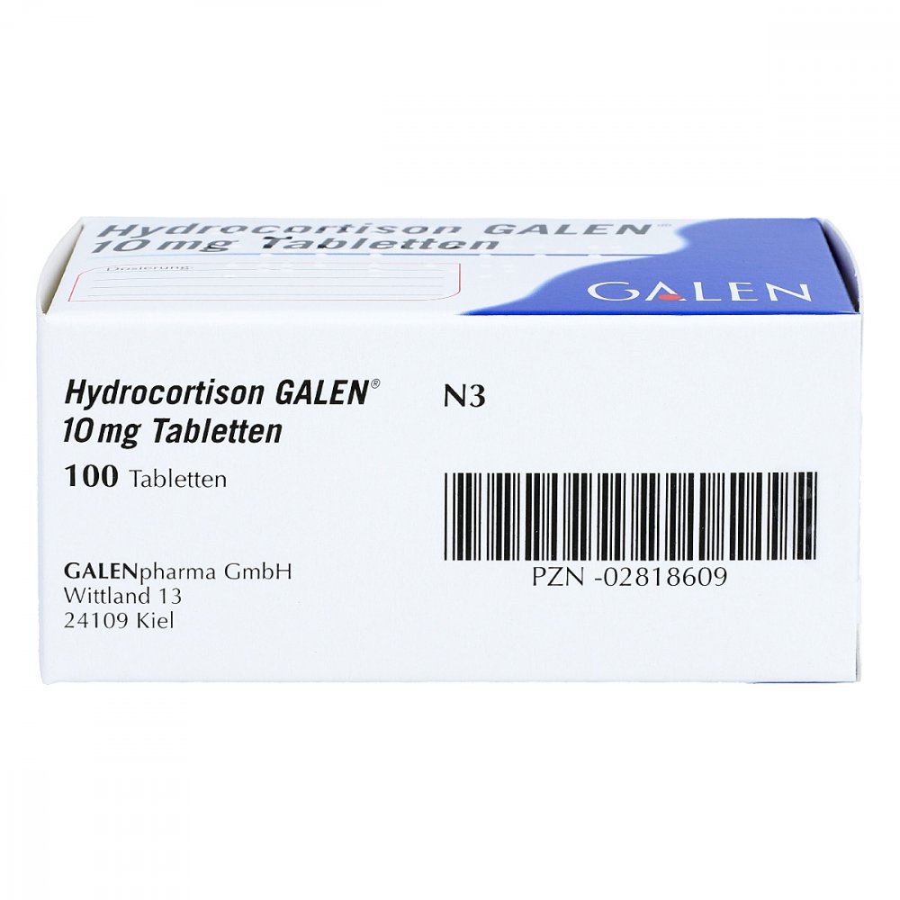 Hydrocortison Galen 10 mg Tabletten 100 stk