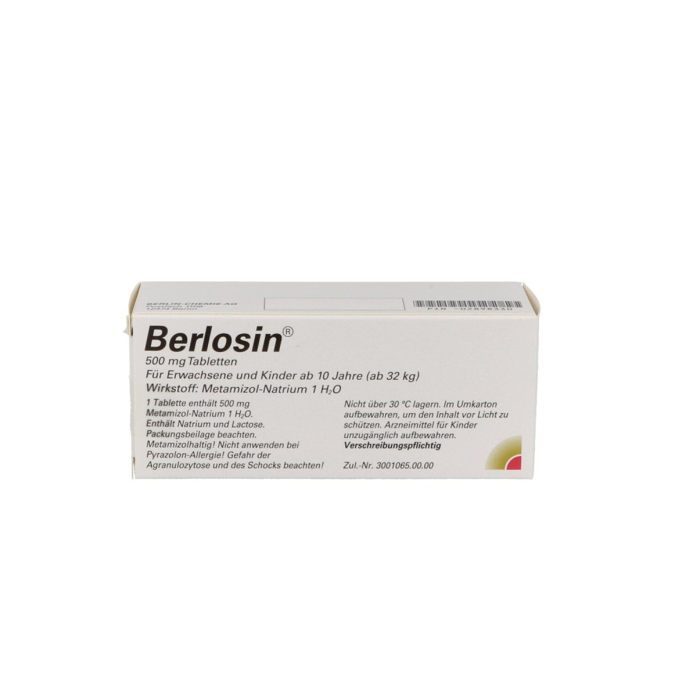 Berlosin 500mg 50 stk günstig in der Online Apotheke apo.com bestellen