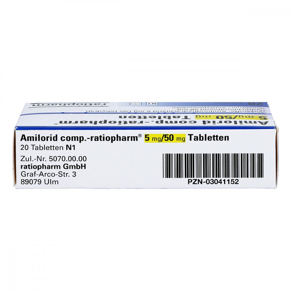 Amilorid comp.-ratiopharm 5mg/50mg 20 stk günstig bei apo.com