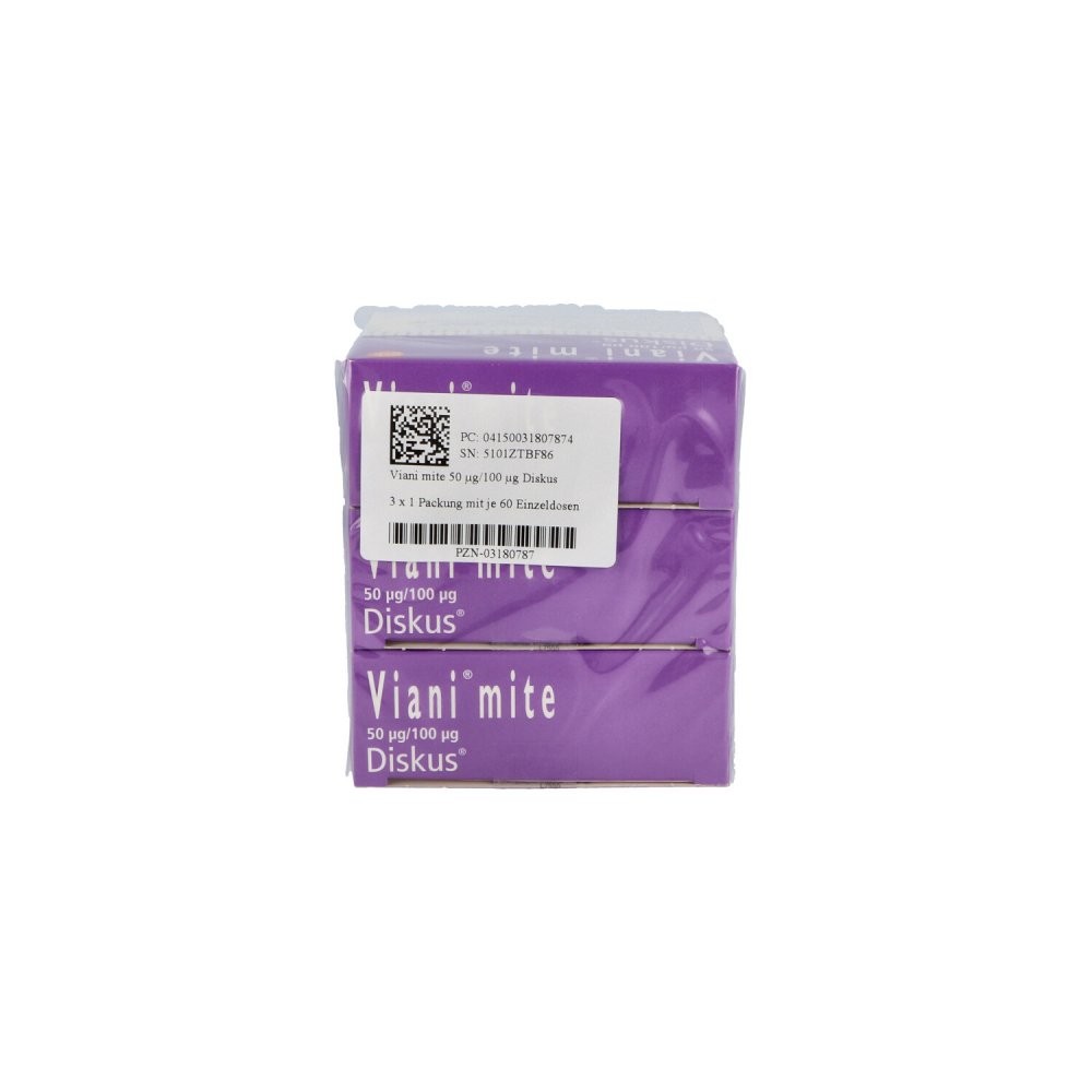 Viani mite 50μg/100μg Diskus 3X60 stk günstig bei apo.com