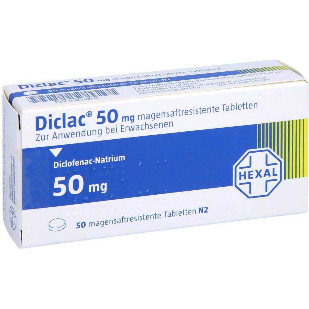 Diclac 50mg 50 stk günstig in der Online Apotheke apo.com bestellen