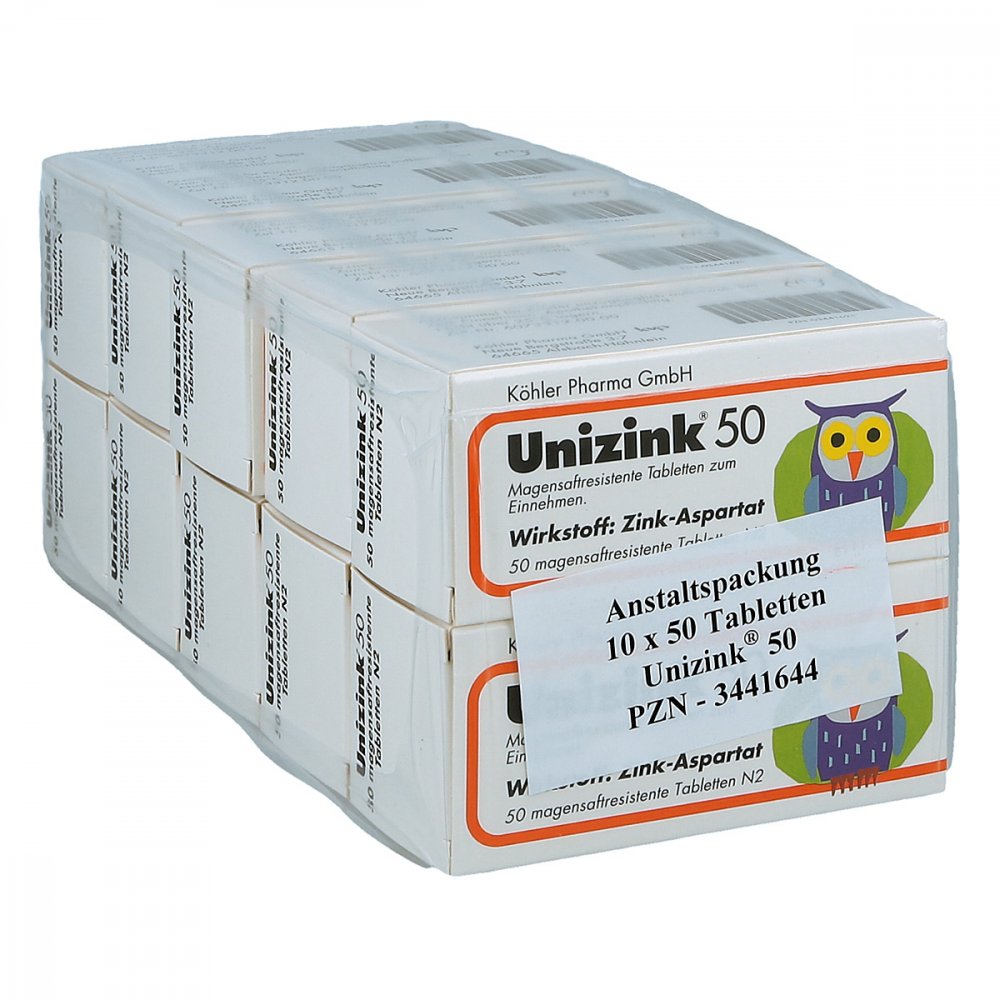 Unizink 50 10X50 stk günstig in der Online Apotheke apo.com bestellen