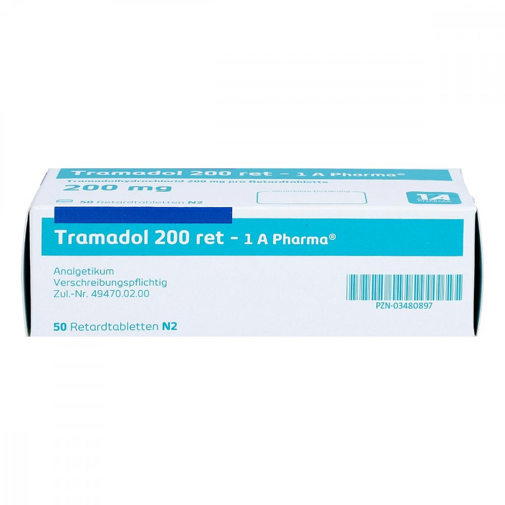 Tramadol 200 ret-1A Pharma Retardtabletten 50 stk