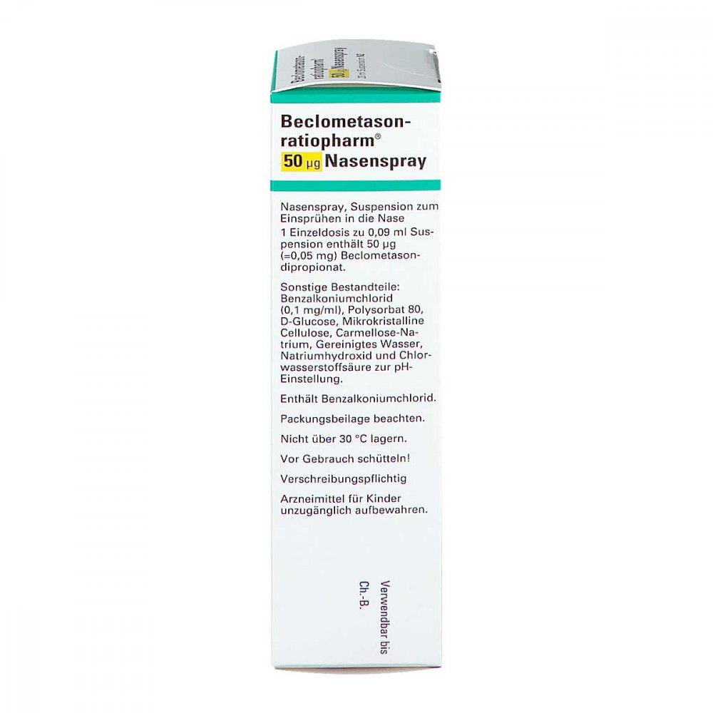 Beclometason-ratiopharm 50μg 1 stk günstig bei apo.com