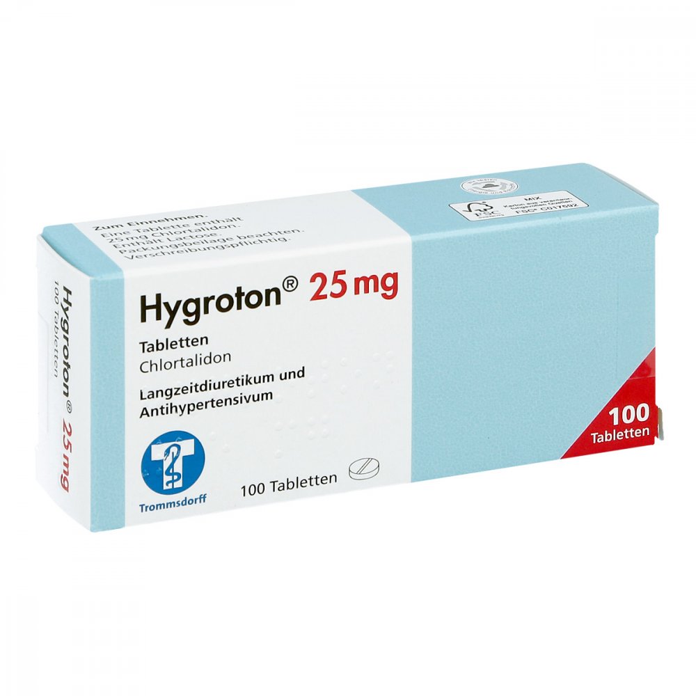 Hygroton 25mg 100 stk günstig in der Online Apotheke apo.com bestellen