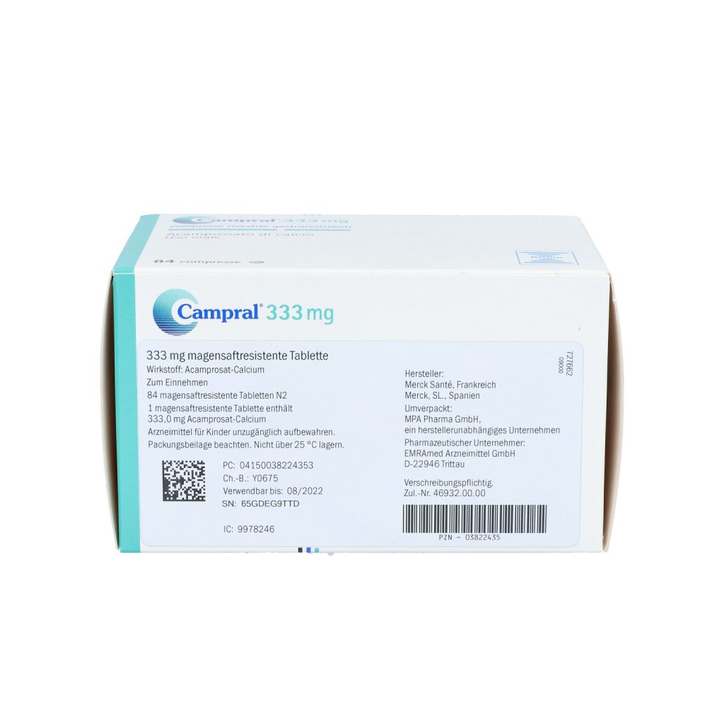 Campral magensaftresistente Tabletten 84 stk