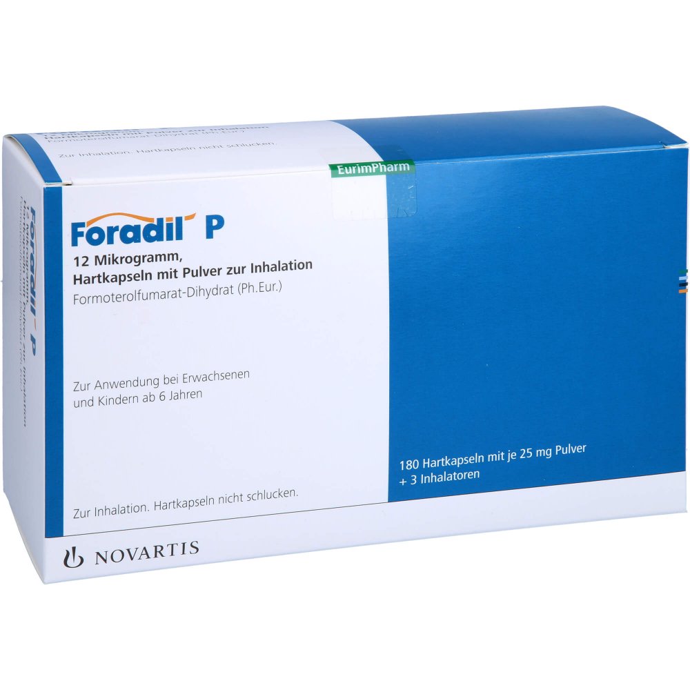 Foradil P + 3 Inhalatoren hartkapsel mit plv.z.inhal. 180 stk