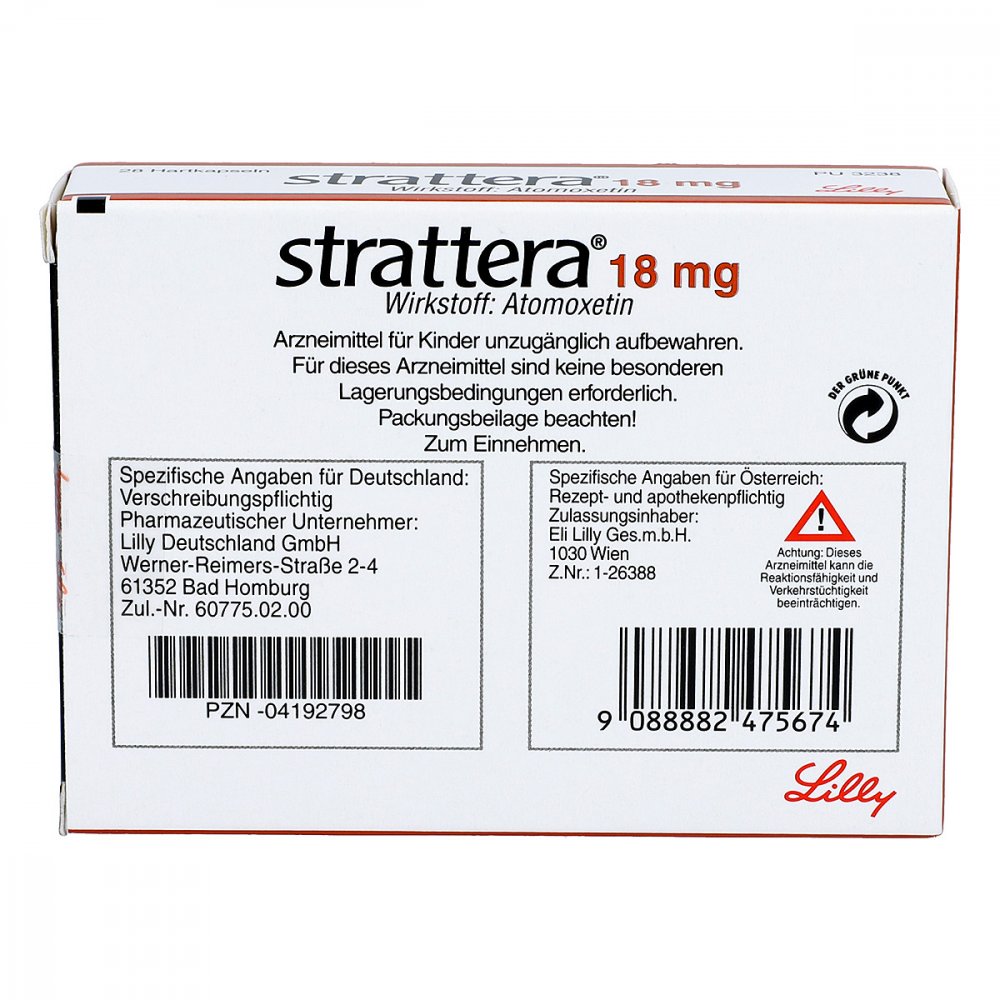 STRATTERA 18mg 28 stk günstig in der Online Apotheke apo.com bestellen