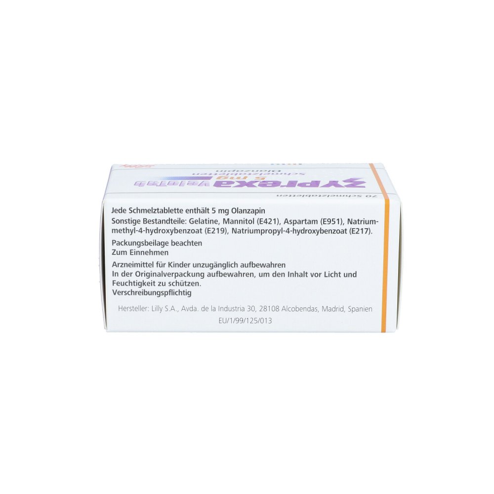 Zyprexa Velotab 5 mg Schmelztabletten 70 stk