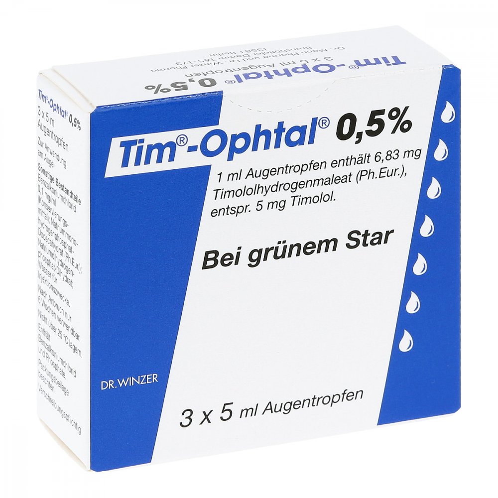Tim-Ophtal 0,5% 15 ml günstig in der Online Apotheke apo.com bestellen