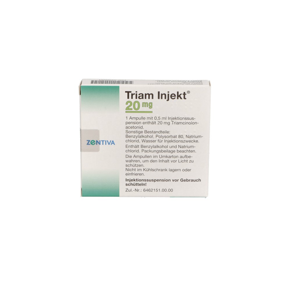 Triam Injekt 20 mg Kristallsuspension in Ampullen 5X0.5 ml