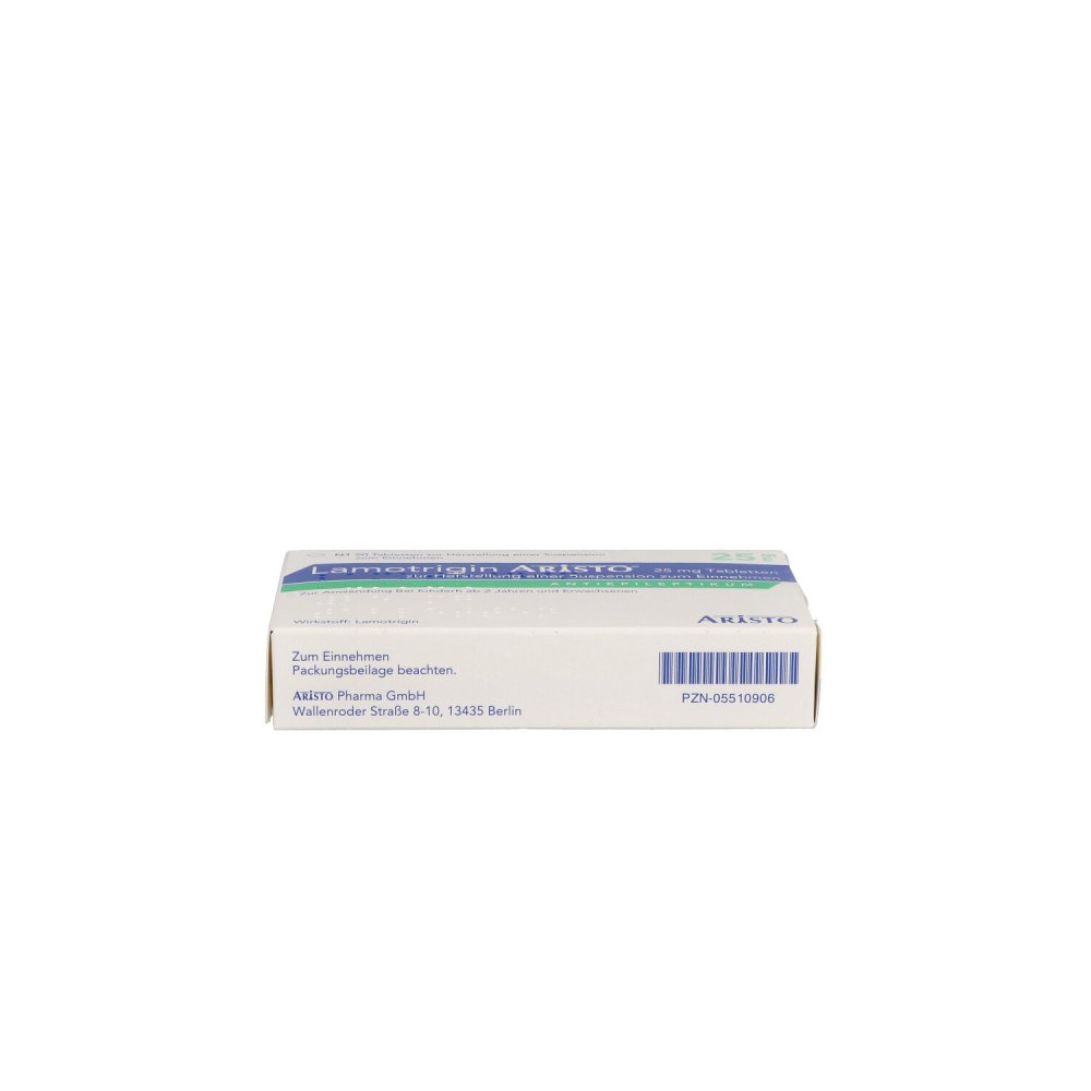 Lamotrigin Aristo 25 mg Tab.z.her.e.susp.z.einn. 50 stk