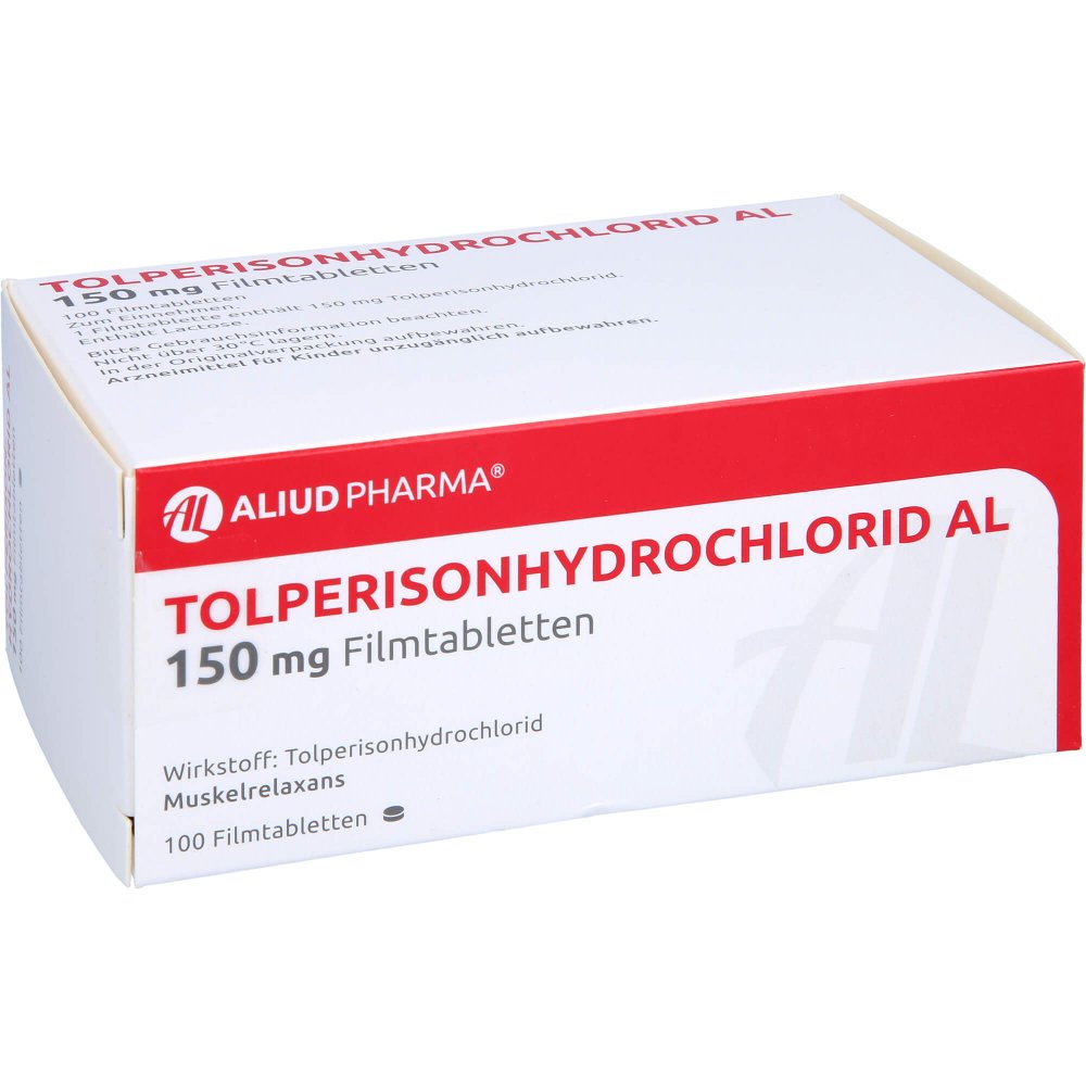 Tolperison Hydrochlorid Al 150 mg Filmtabletten 100 stk