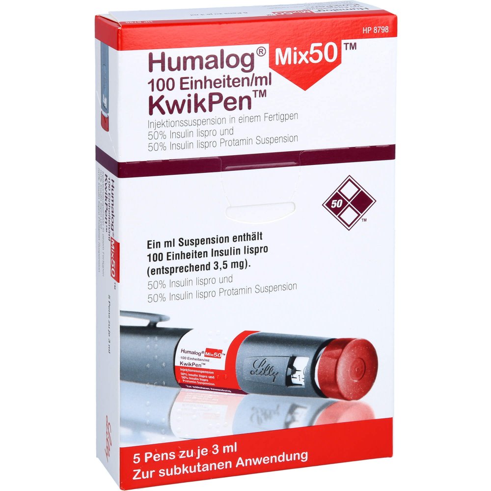 Humalog Mix 50/50 100 Einheiten/ml KwikPen 3ml 5 stk