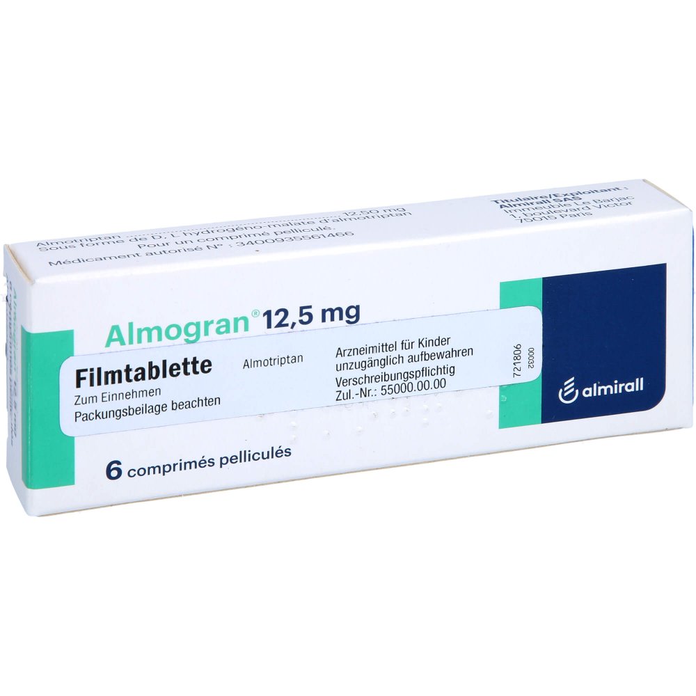 Almogran 12,5mg 6 stk günstig in der Online Apotheke apo.com bestellen